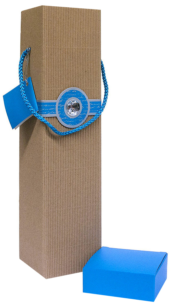 Sancerre Blue EZ Wine Box | Gift Box For Wine | Wine Gift Bag – ezgiftbox