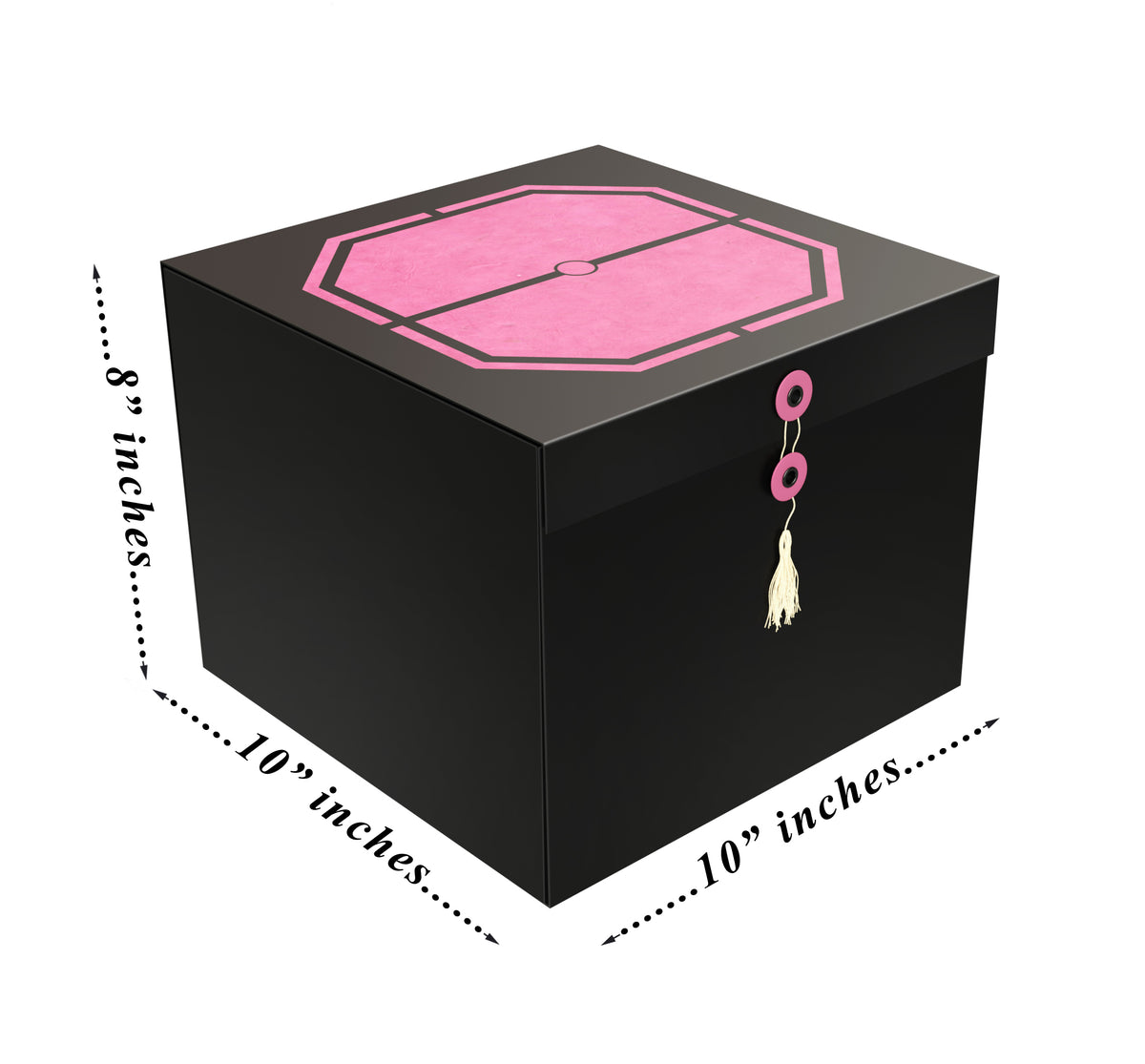 Gift Box,Fuchsia Exa EZ Gift Box 10"x10"x8" Inches | Large Gift Box ...